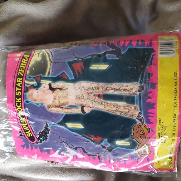 California Costume | Other | Nwt Super Rock Star Zebra Costume Metallic ...